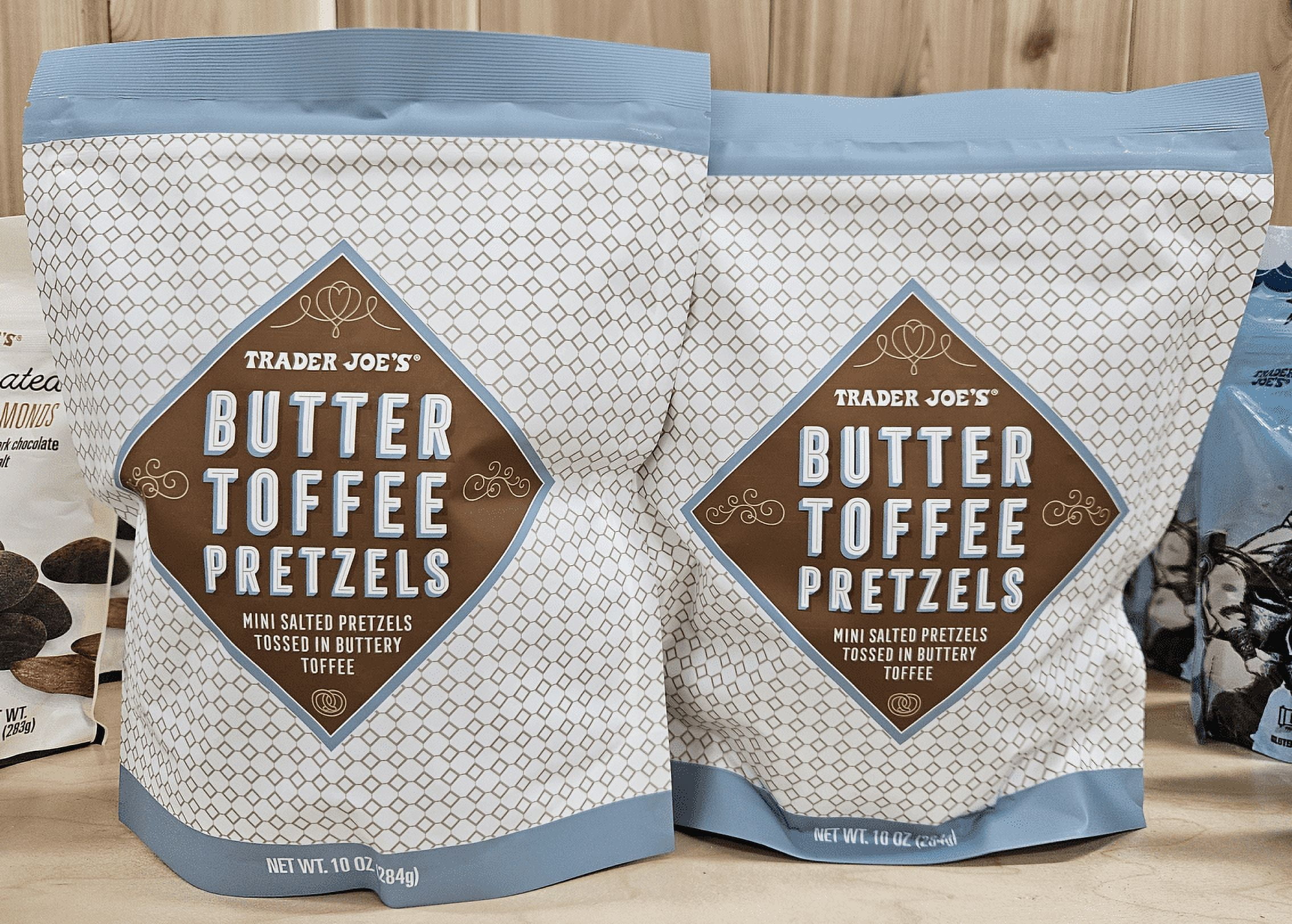 Trader Joe’s Butter Toffee Pretzels Mini Salted Pretzels Tossed in ...