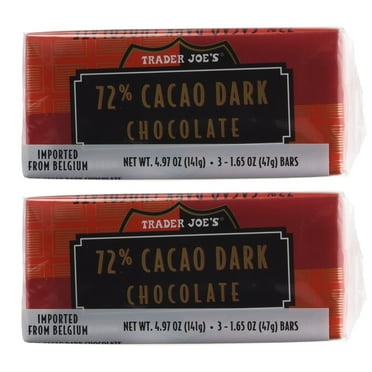 Pack of 3 Trader Joe's Pound Plus 72% Dark Chocolate | 17.6 oz - Walmart.com