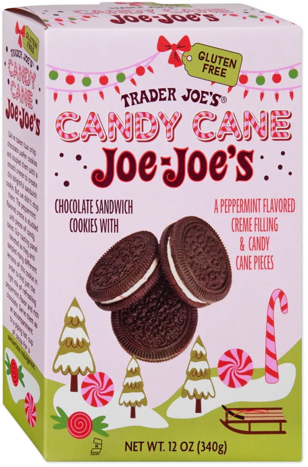Trader Joe's Candy Cane Joe-Joe's Gluten Free 12 oz - Walmart.com