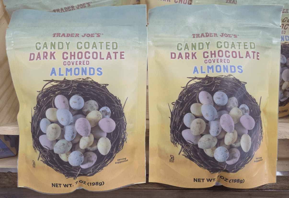 Trader Joe’s Candy Coated Dark Chocolate covered Almonds 7oz 198g (2 Bags) - Walmart.com