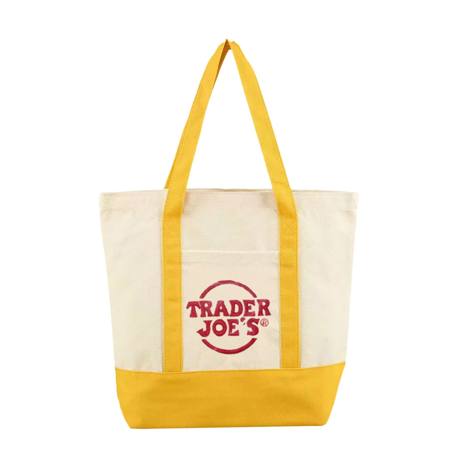 Trader Joe's Canvas Tote Bags Large Tote Shopping Bag Embroidered ...