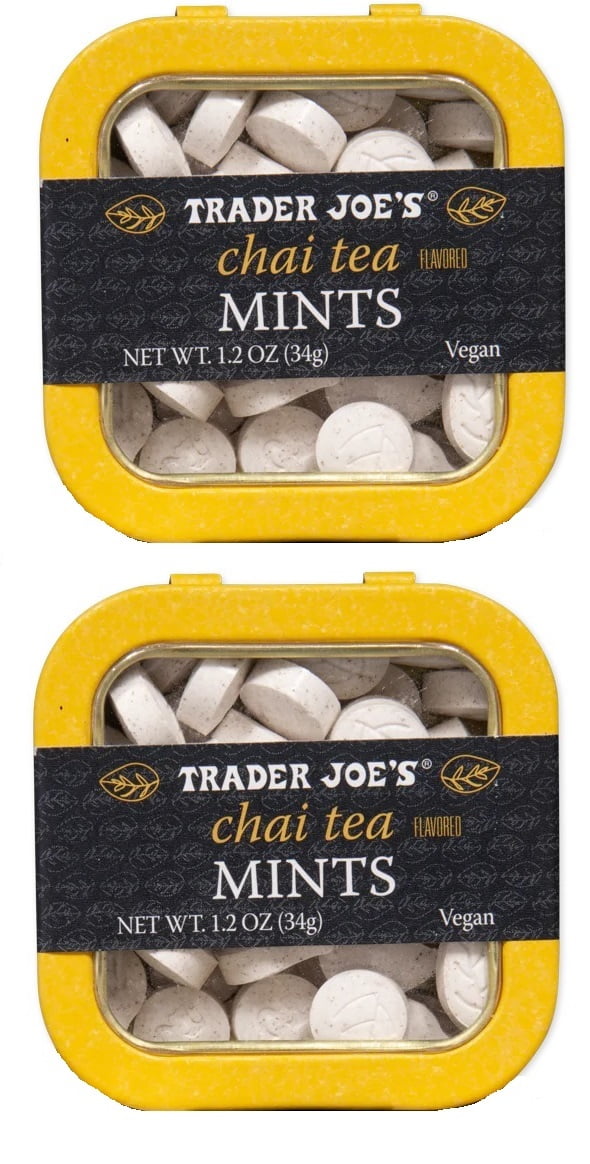 Trader Joe's Chai Tea Mints Vegan 1.2 oz, 2 Pack - Walmart.com