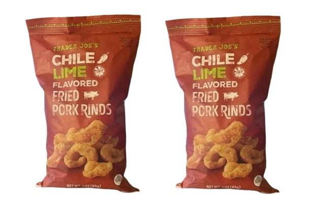 Trader Joe's Chile Lime Flavored Fried Pork Rinds Net WT 3 oz - 2 pack ...