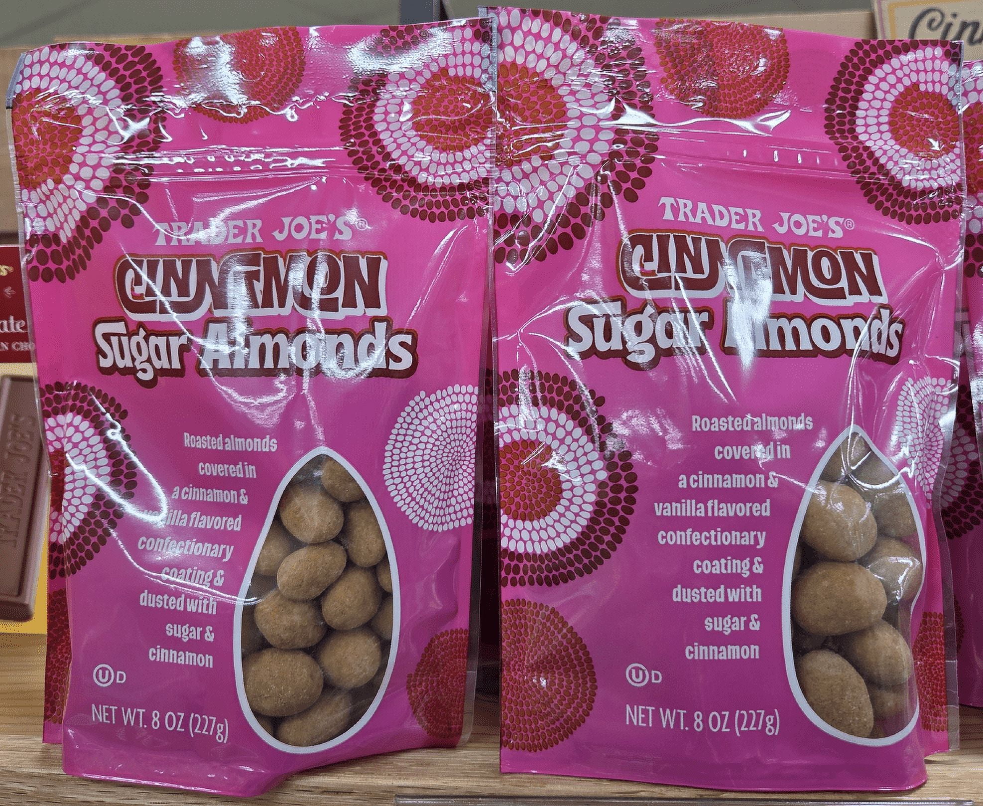 Trader Joe’s Cinnamon Sugar Almonds 8oz 227g (2 Bags) - Walmart.com