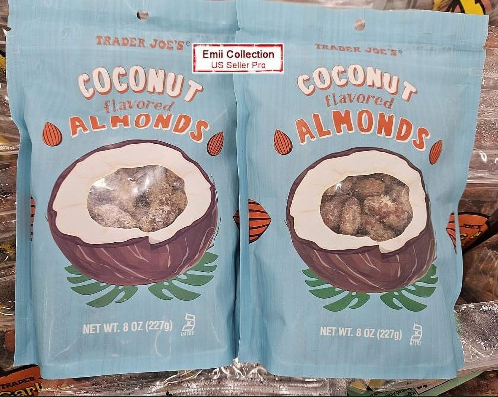 Trader Joe's Coconut Flavored Almonds 8oz 227g Pack of 2 - Walmart.com