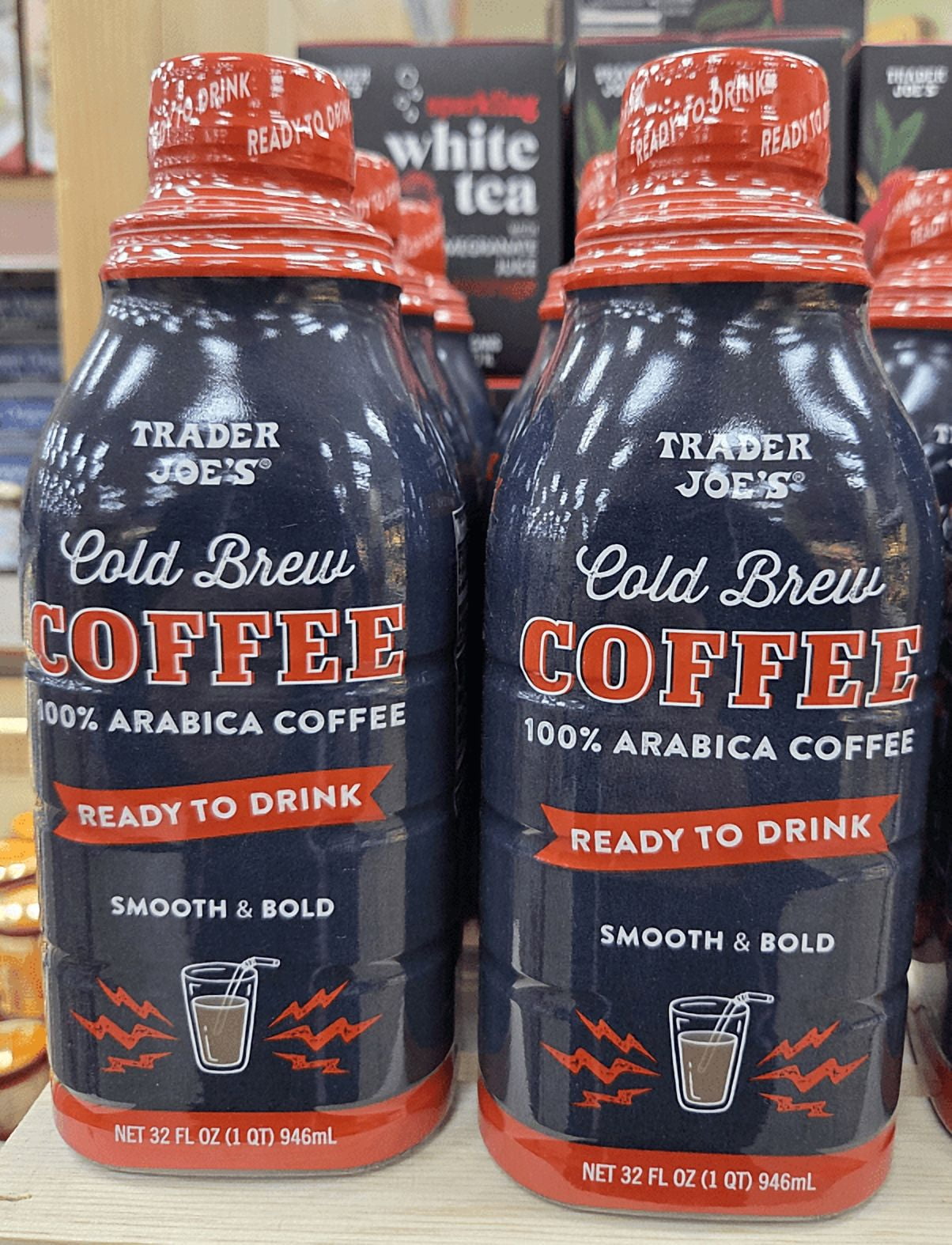 Trader Joe’s Cold Brew 100% Arabica Coffee Smooth & Bold 32fl oz 946ml ...