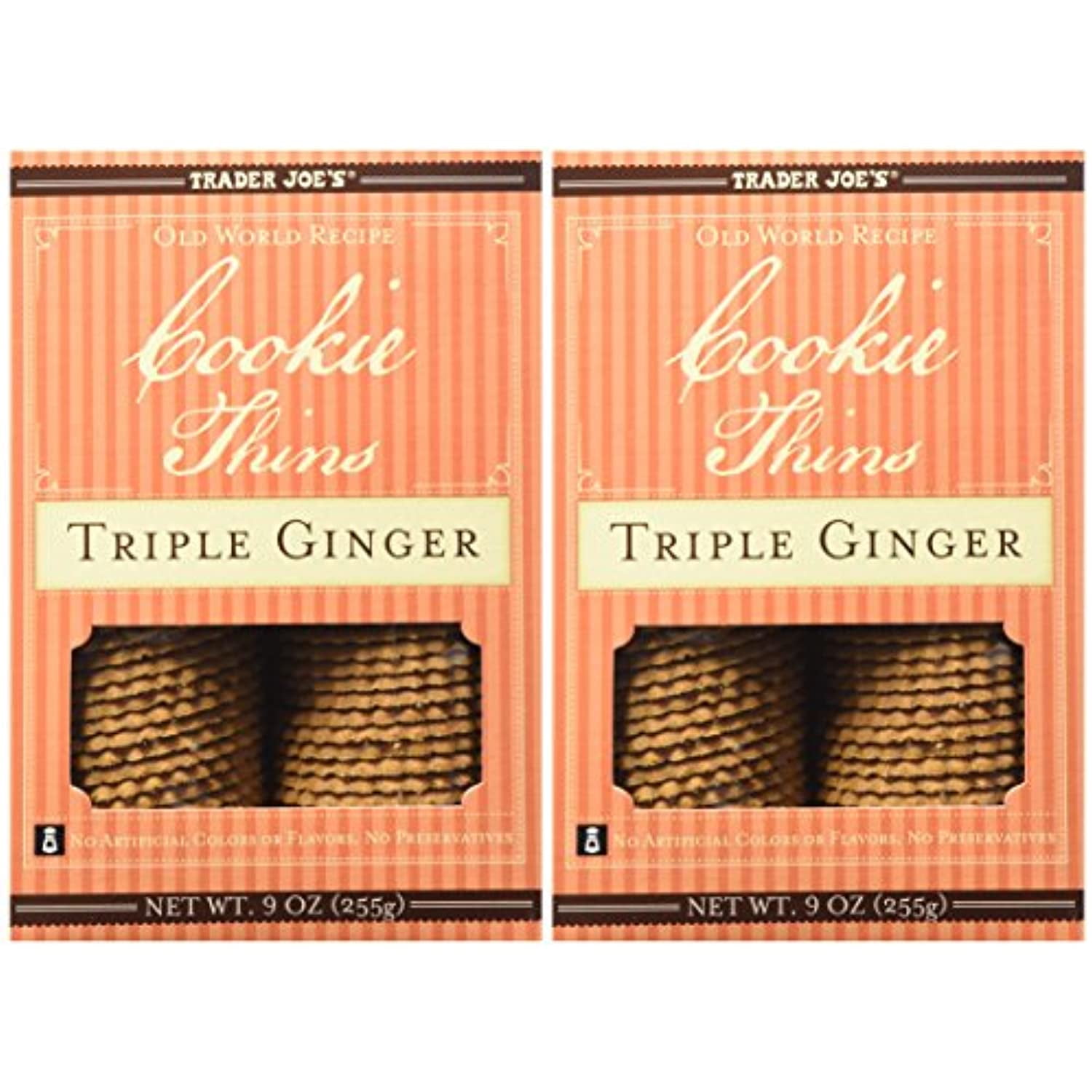 Trader Joe's Cookie Thins Triple Ginger, 9 oz, Pack 2 - Walmart.com