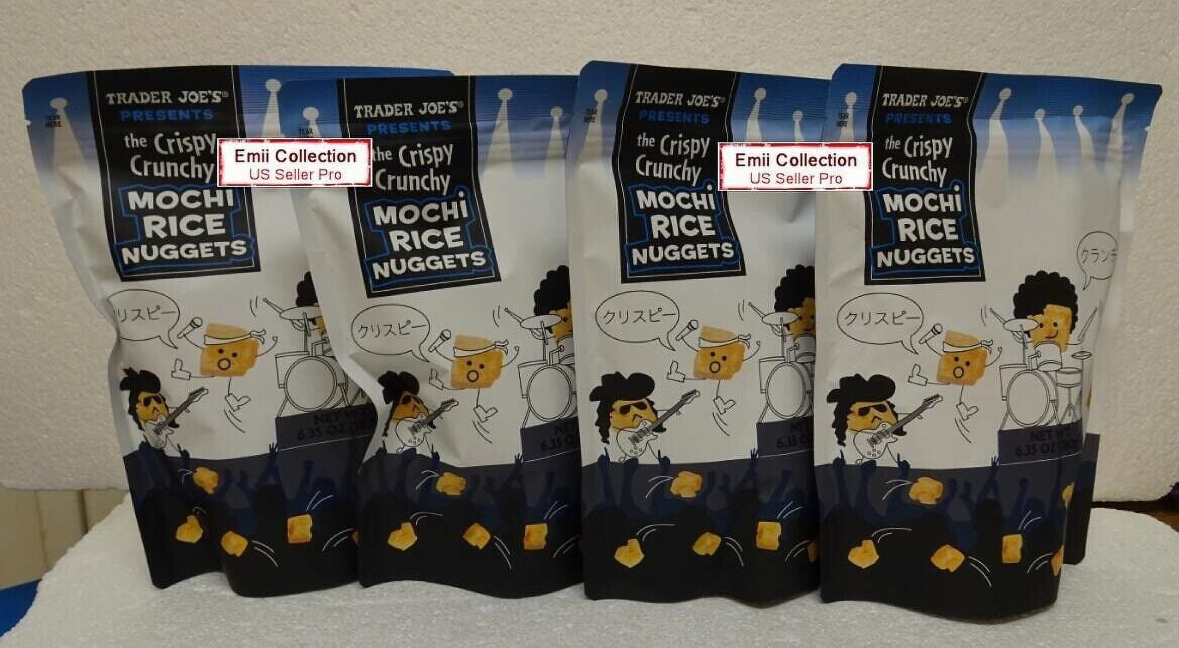 Trader Joe’s Crispy Crunchy Original Mochi Rice Nuggets 6.35oz 180g (4 Bags) - Walmart.com