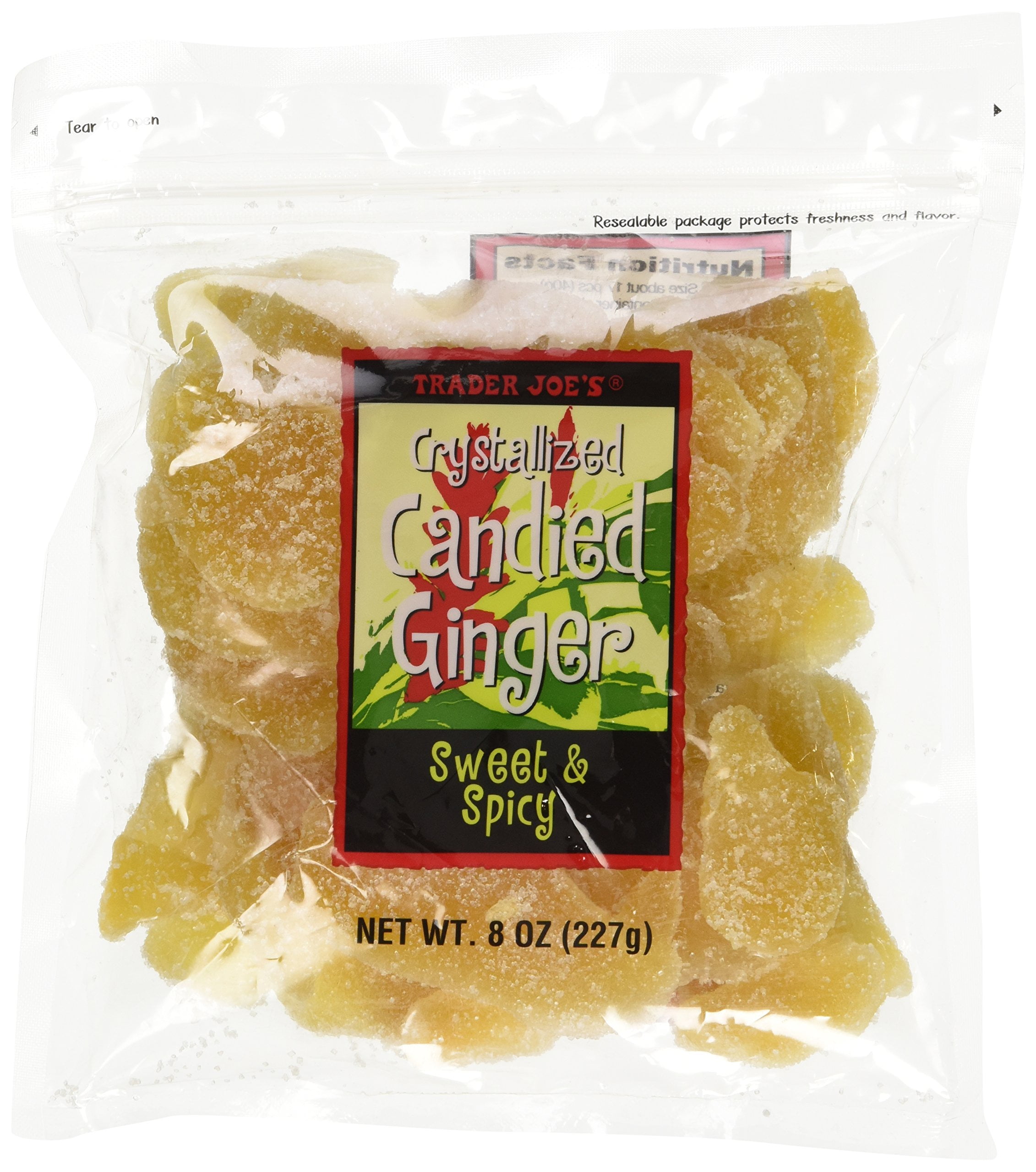 Trader Joe's Crystallized Candied Ginger, Sweet and Spicy, 8 Oz ...