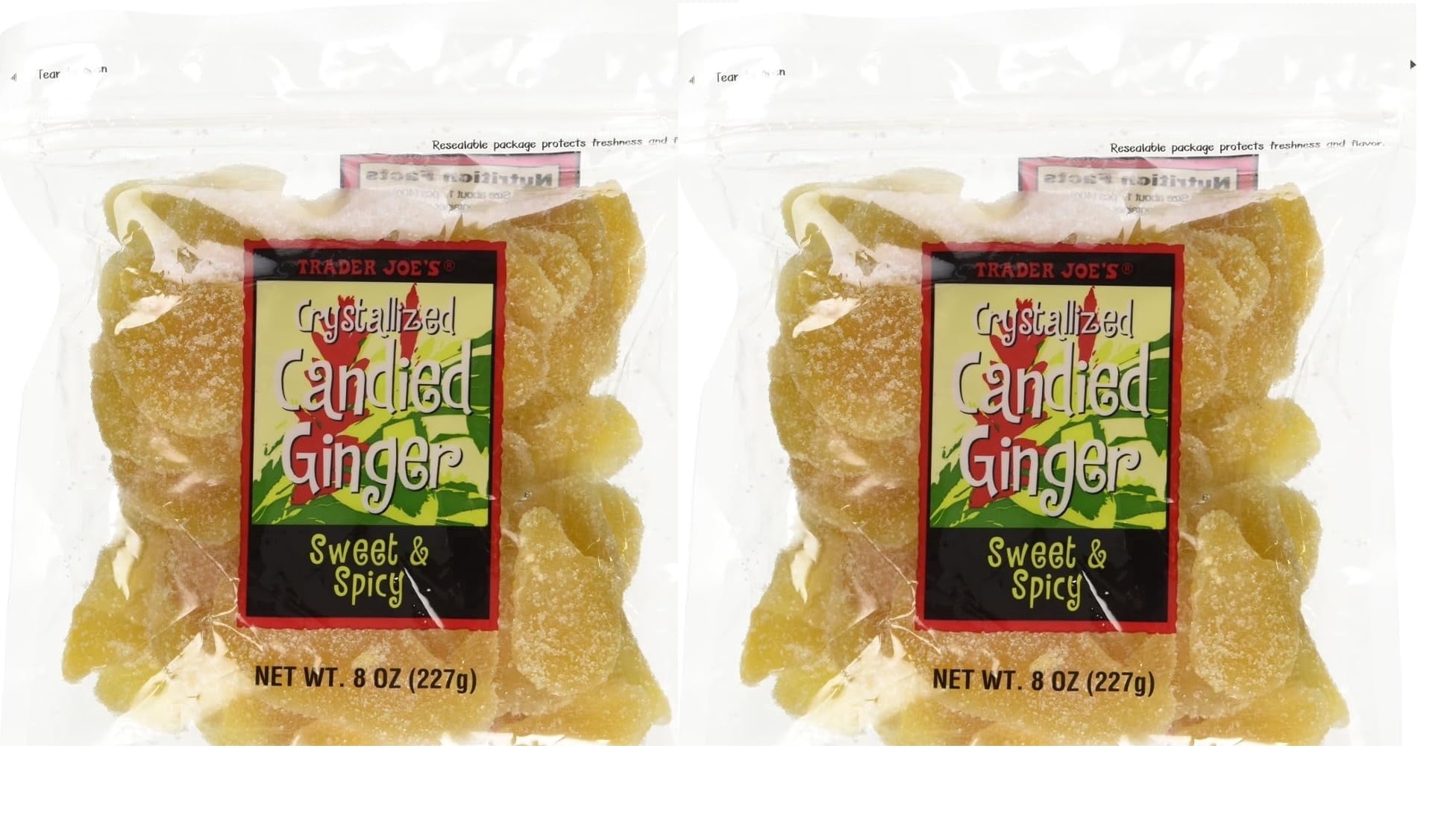 Trader Joe's Crystallized Candied Ginger, Sweet & Spicy 8oz/227g ...