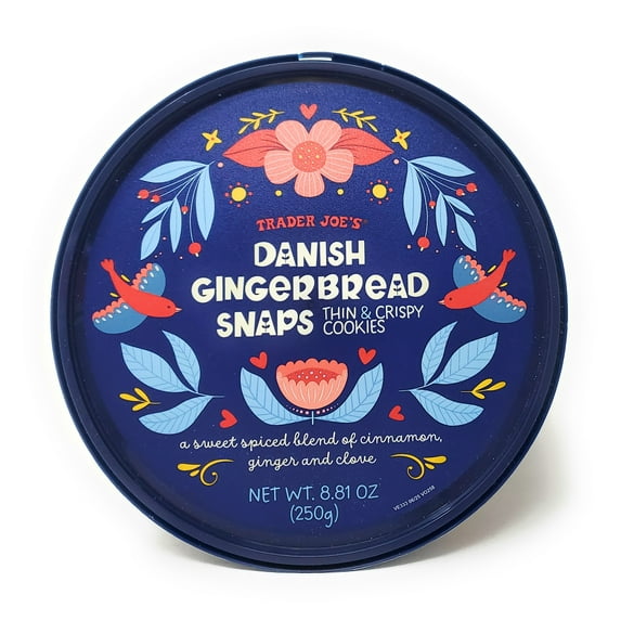 Trader Joe's Danish Gingerbread Snaps Thin & Crispy Cookies 8.81 oz ...