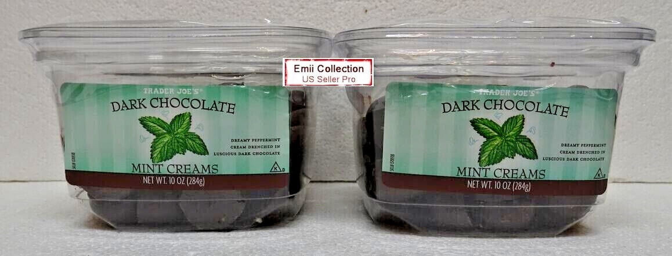Trader Joe's Dark Chocolate Mint Creams 10oz 284g (2 Tubs) - Walmart.com