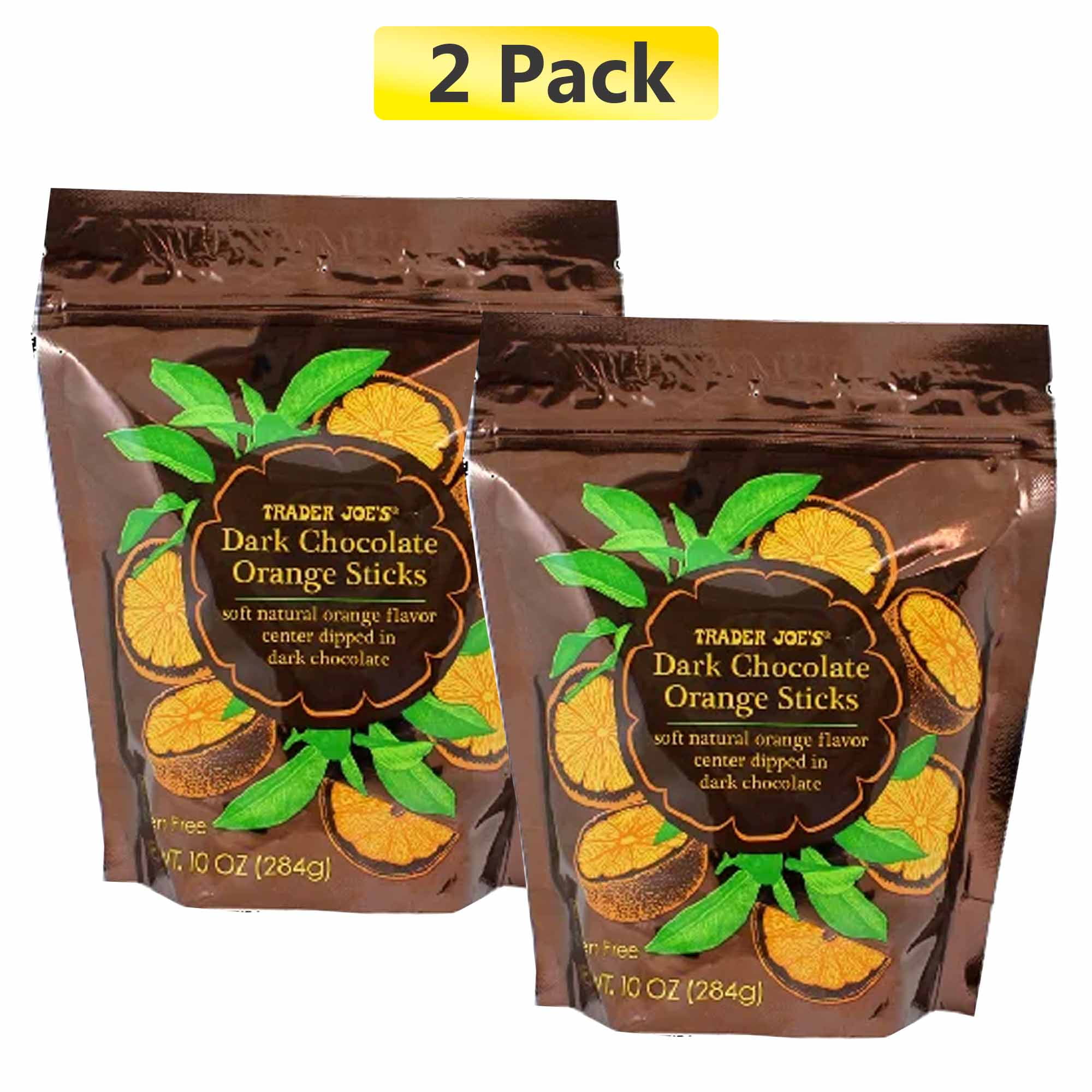 Trader Joe's Dark Chocolate Orange Sticks, 10 oz, Pack of 2 - Walmart.com