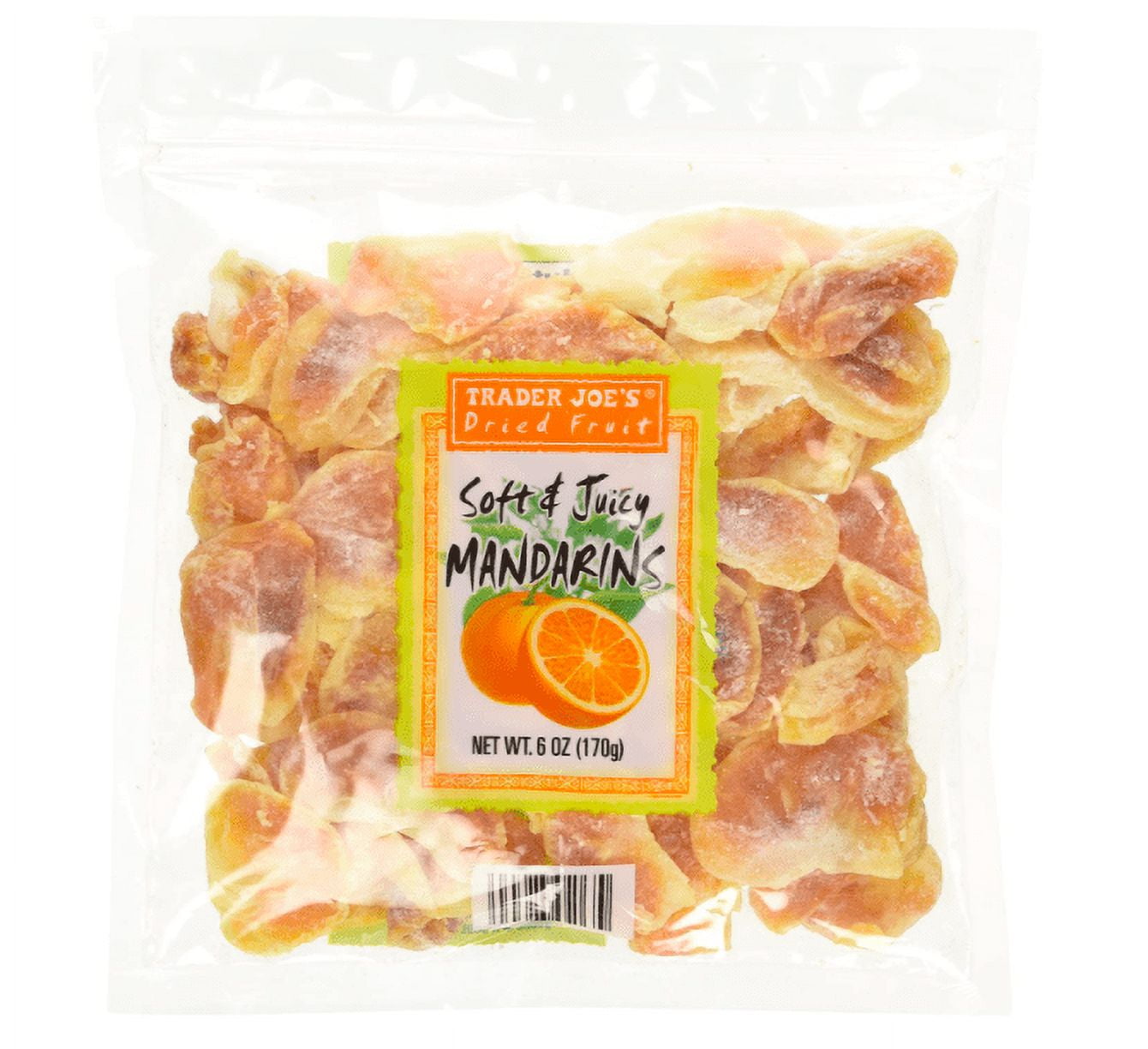 Trader Joe's Dried Fruit Soft & Juicy Mandarins 6 Oz, (Pack of 5) - Walmart.com