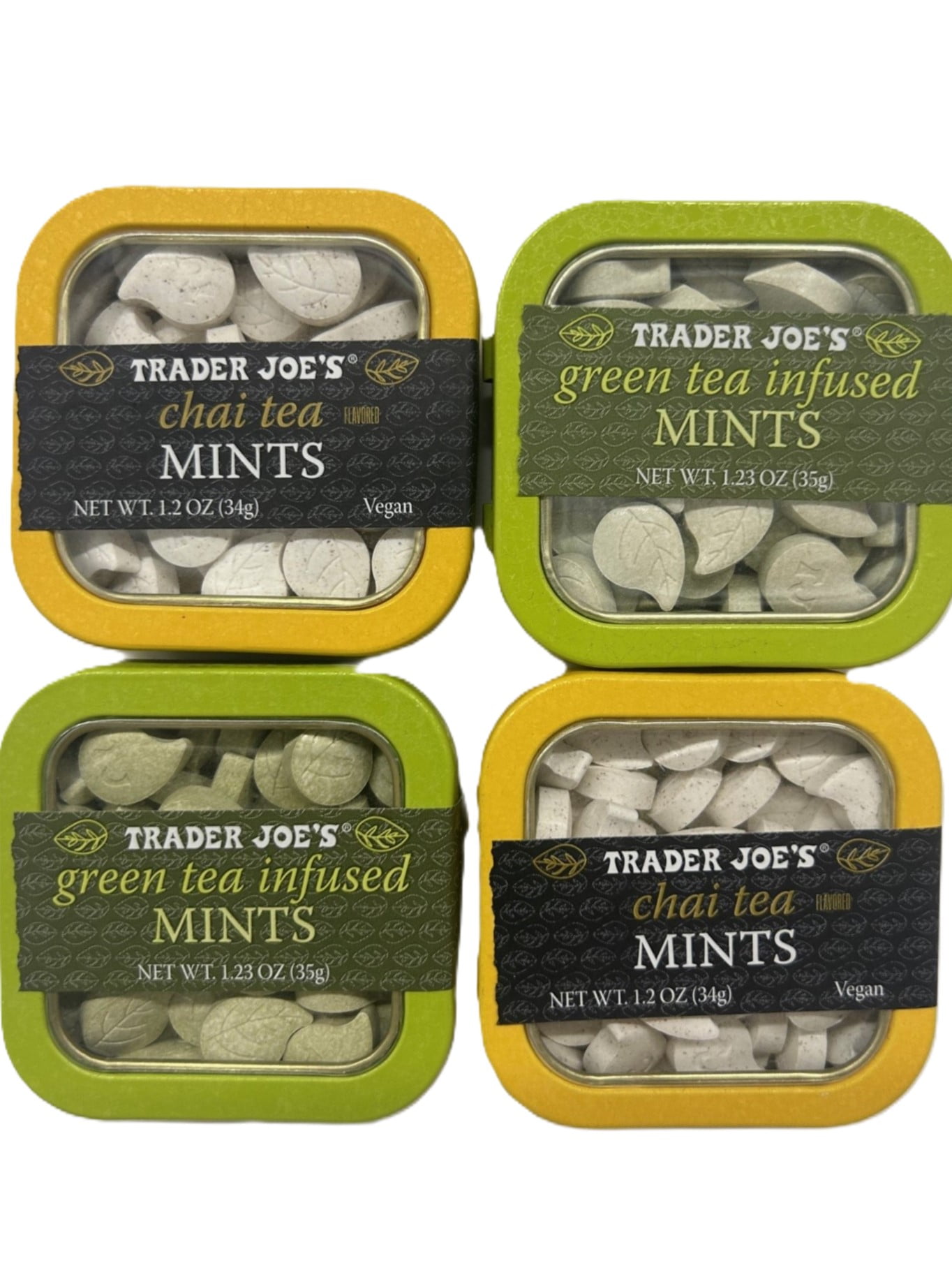 Trader Joe's Flavored Mints Assortment – Chai Tea & Green Tea Mints, 1. ...