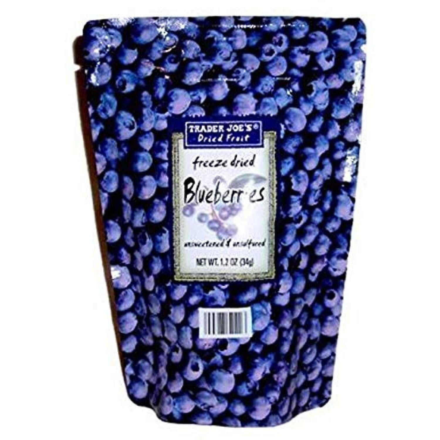 Trader Joe's Freeze Dried Blueberries 2.46 oz (Pack of 2) - Walmart.com