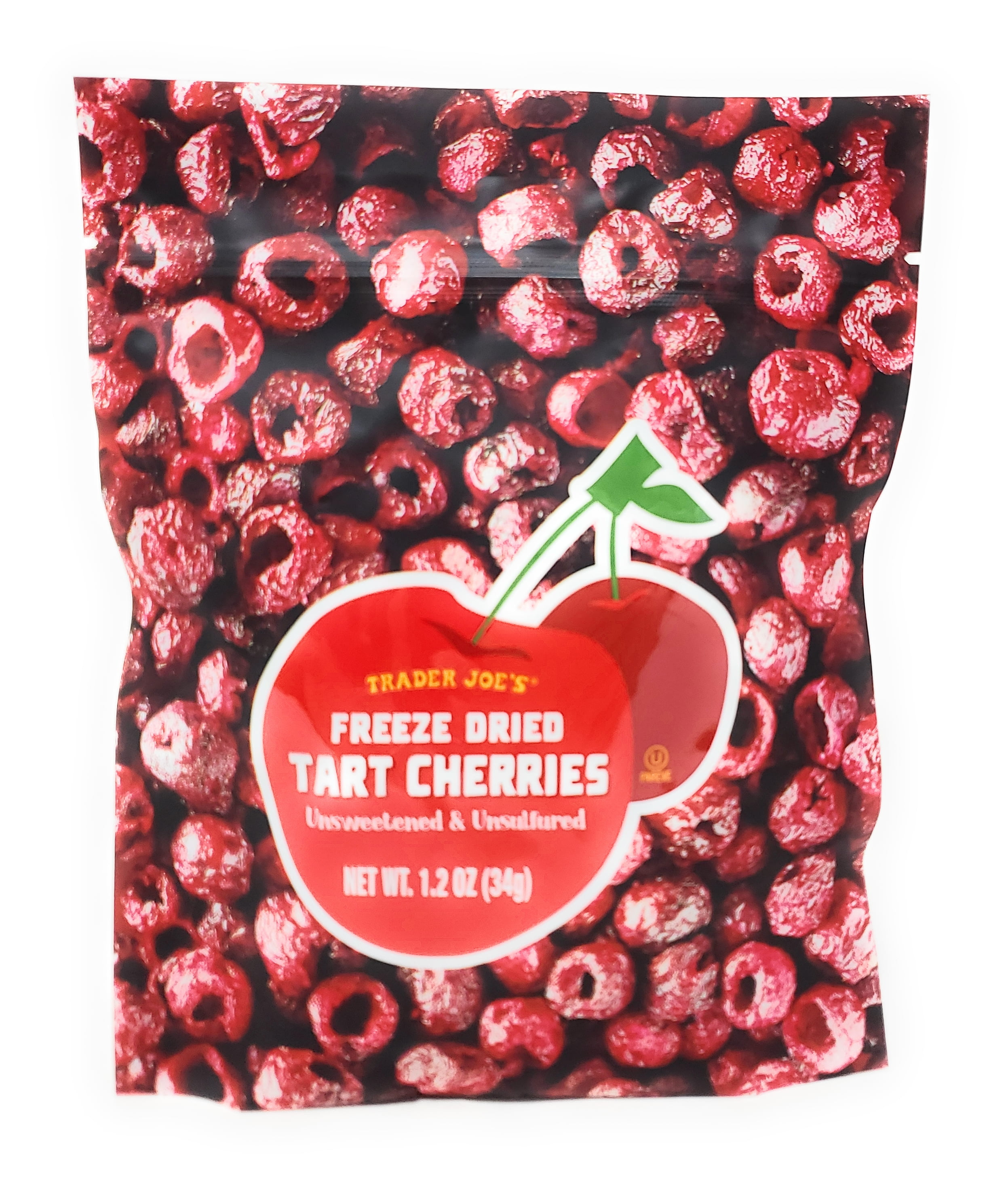 Trader Joe's Freeze Dried Tart Cherries Unsweetened Unsulfured 1.2 Oz ...