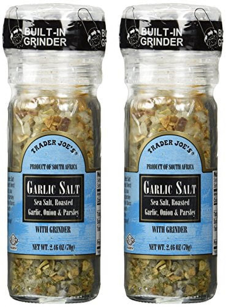 Trader Joe's Garlic Salt with Grinder, 2-Pack - Walmart.com