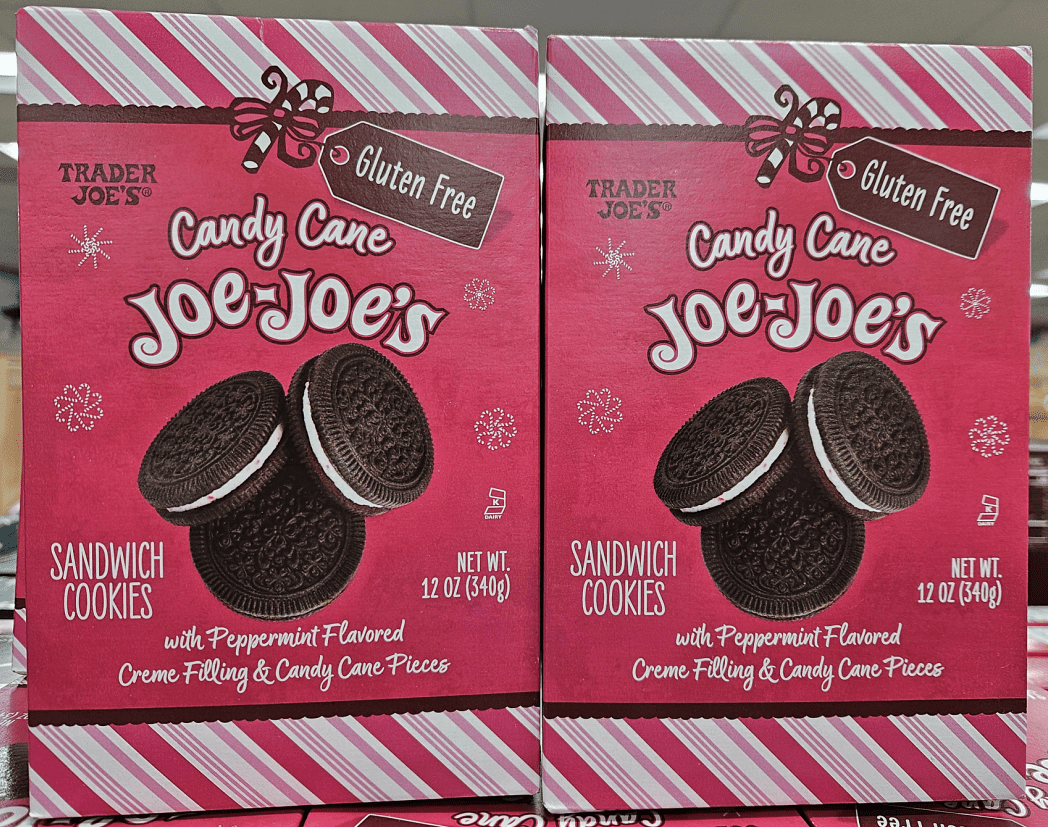 Trader Joe's Gluten Free Candy Cane Joe-Joe’s Sandwich Cookies 12oz ...