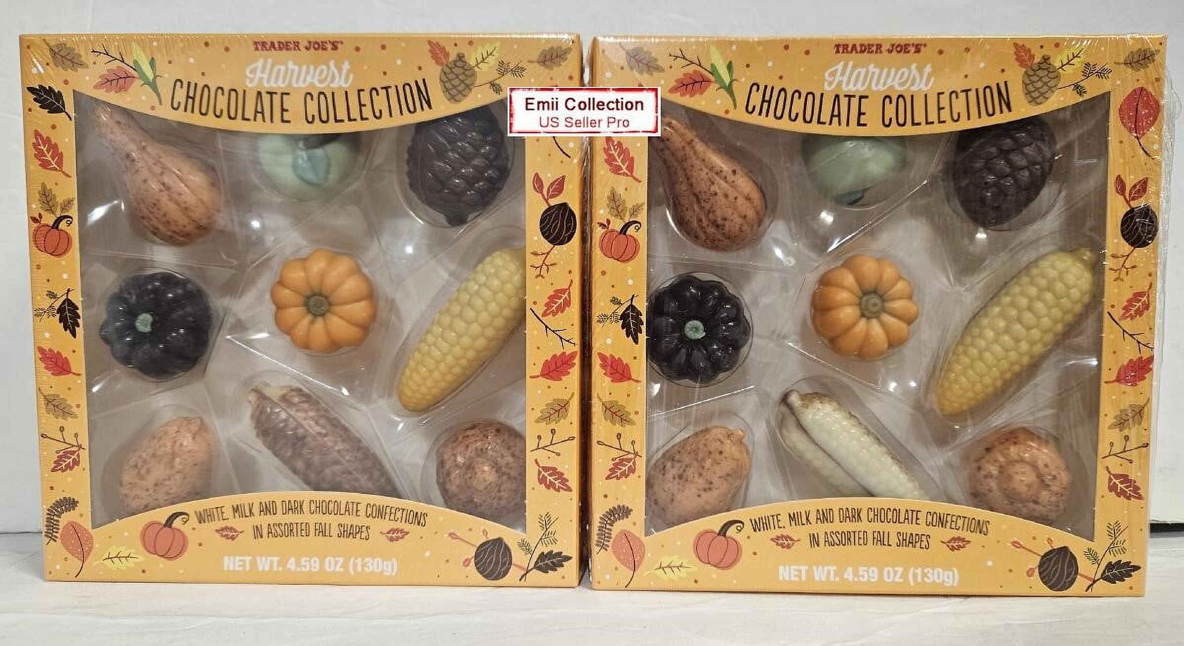 Trader Joe's Harvest Chocolate Collection White, Milk and Dark ...