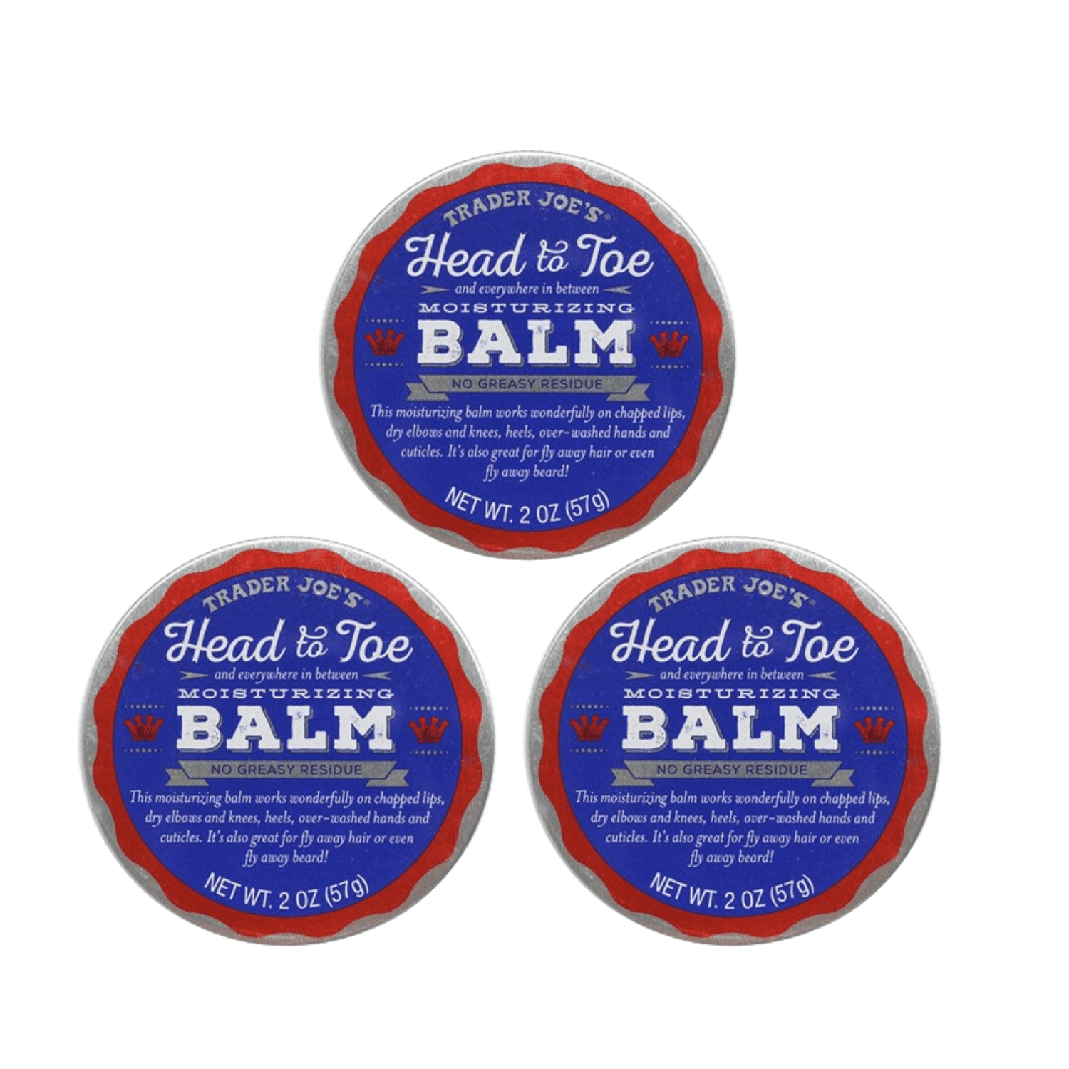 Trader Joe's Head to Toe Moisturizing Balm and Beard Balm 2 Ounce ...