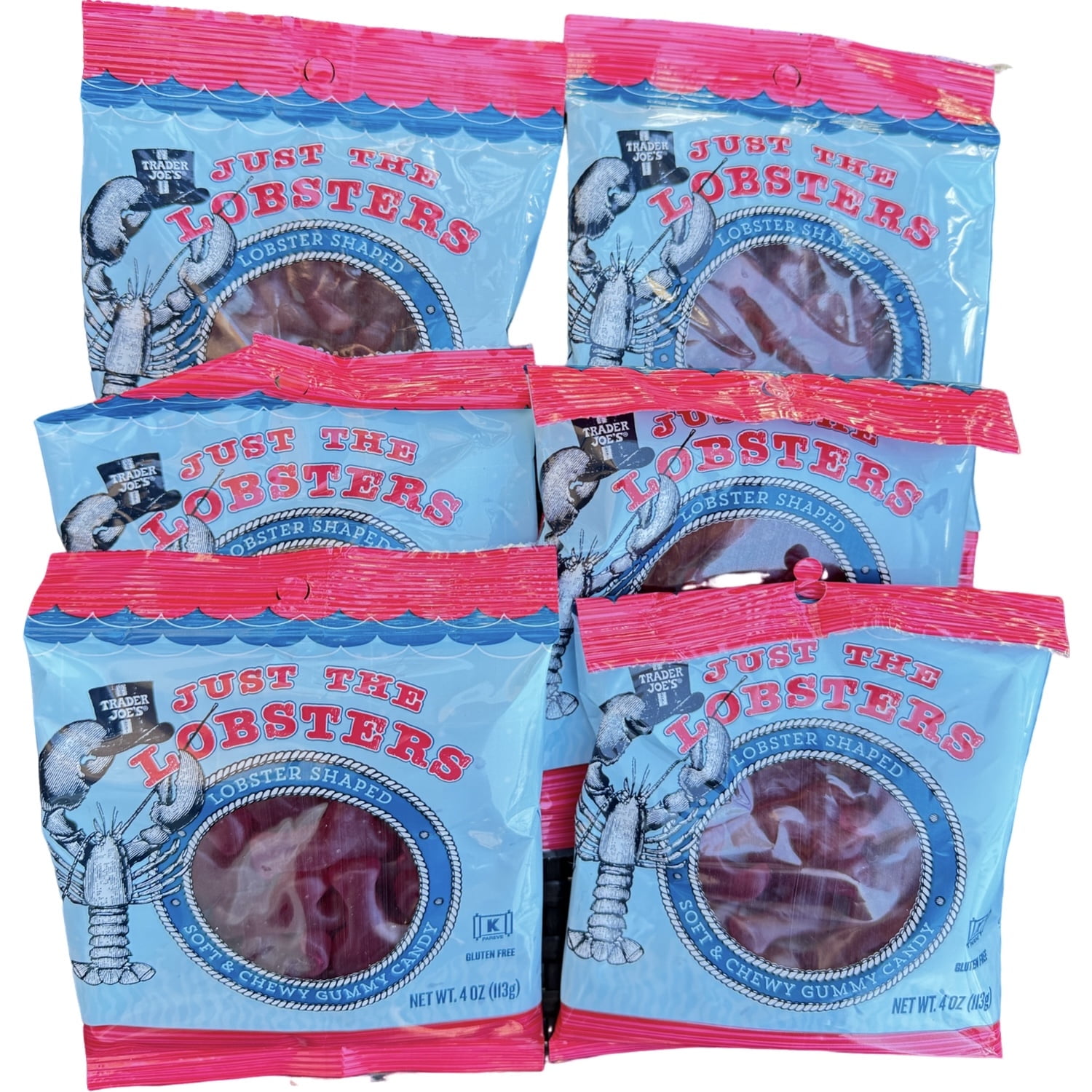Trader Joe's Just The Lobsters, Lobster Shaped Soft & Chewy Gummy Candy ...