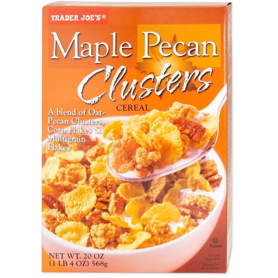 Trader Joe's Maple Pecan Clusters Cereal with Oat-Pecan Clusters, Corn ...
