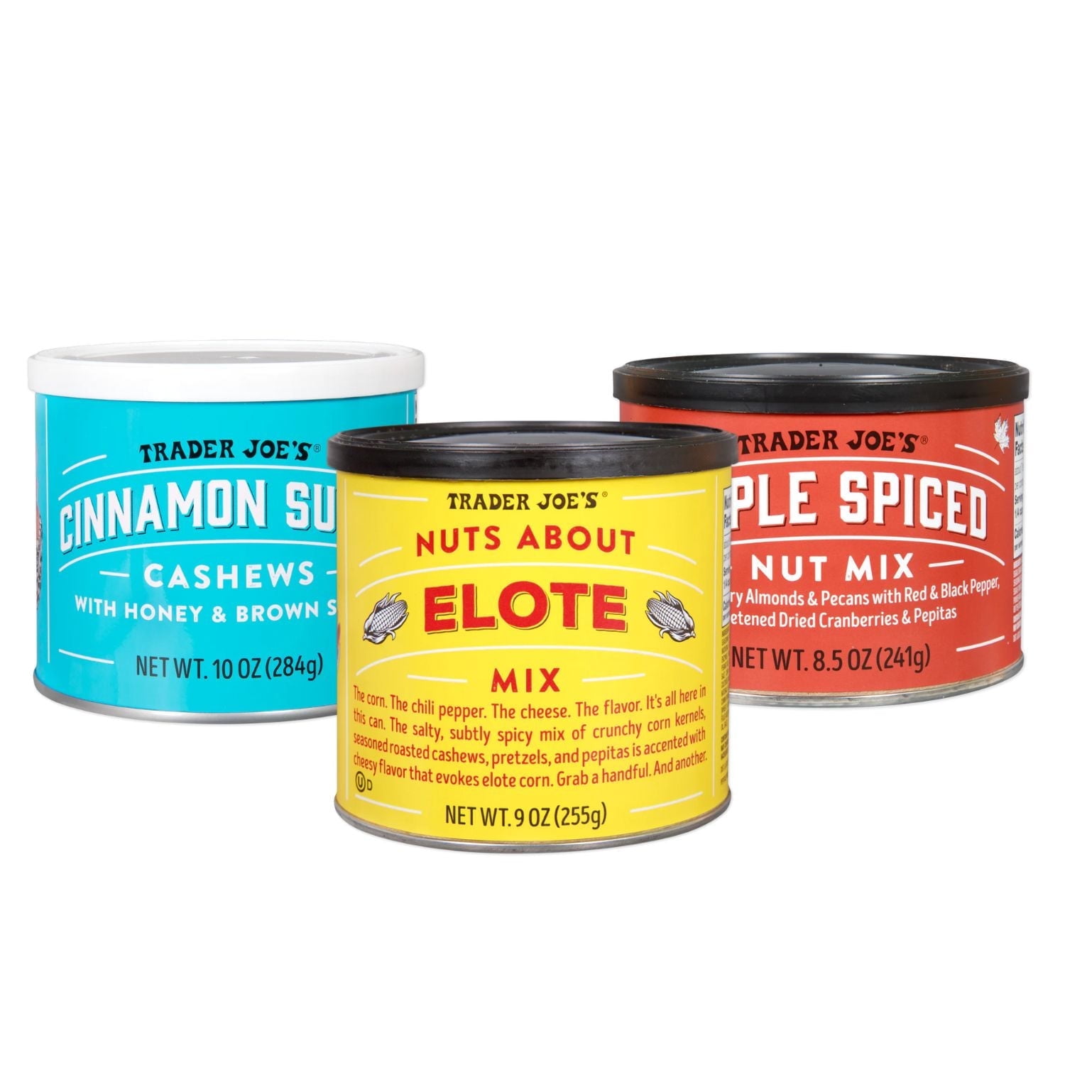 Trader Joe's Maple Spiced Nut Mix, Cinnamon Sugar Casher and Nuts About ...