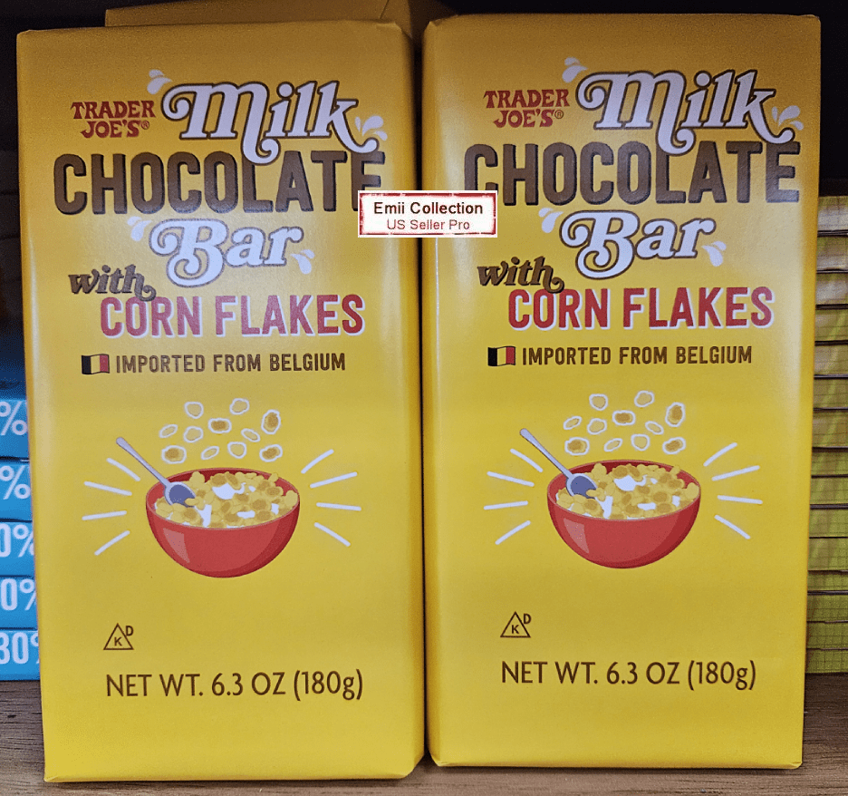Trader Joe’s Milk Chocolate Bar with Corn Flakes 6.3oz 180g (2 Bars) - Walmart.com