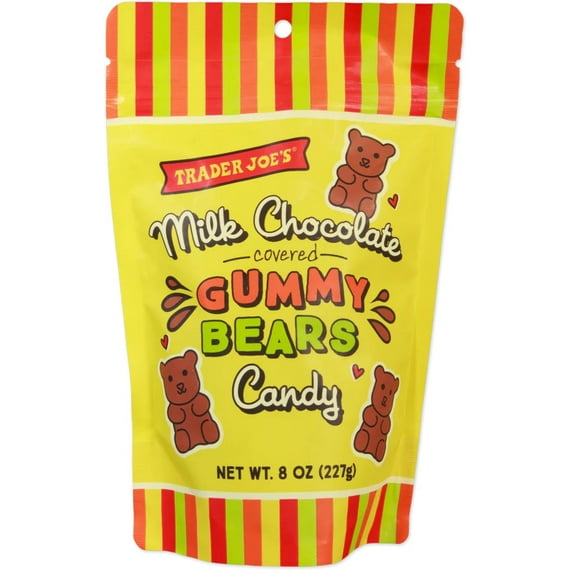 Trader Joe's, Milk Chocolate Covered Gummy Bears Candy, 8 oz - Walmart.com