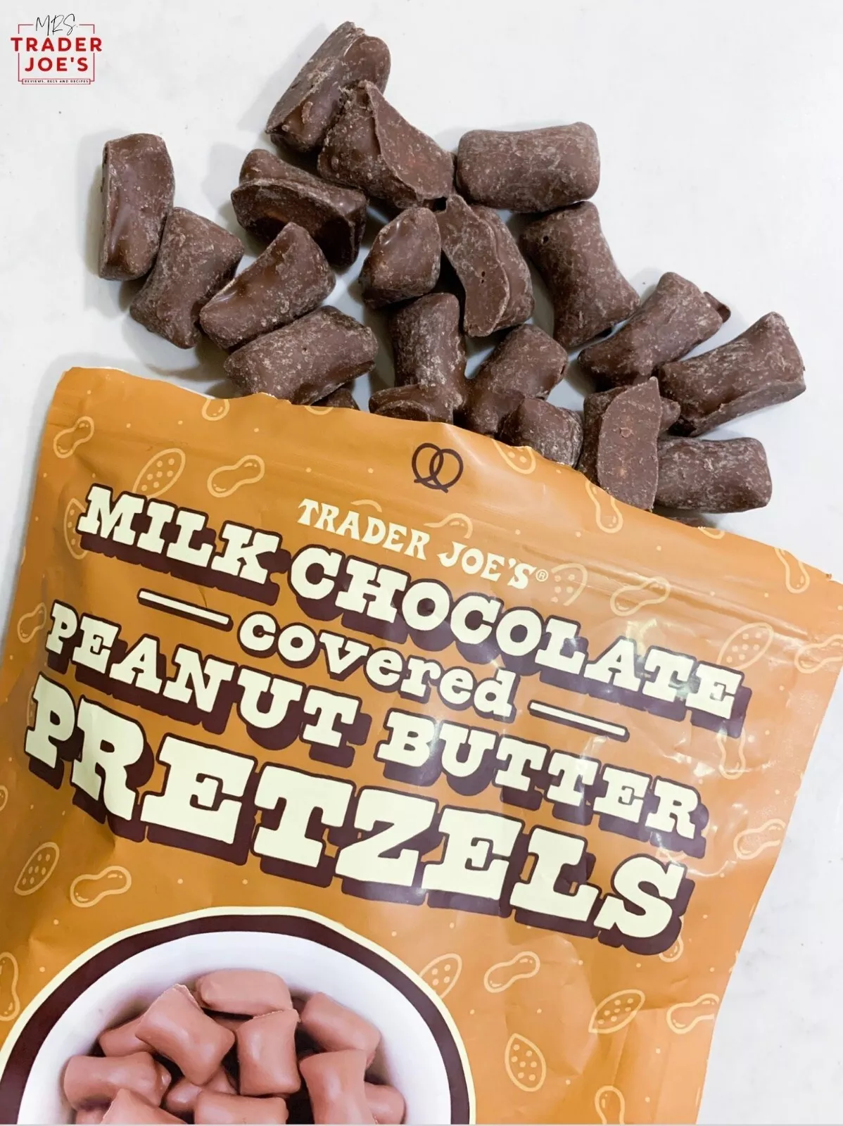 Trader Joe's Milk Chocolate Covered Peanut Butter Pretzels 12 oz - Walmart.com