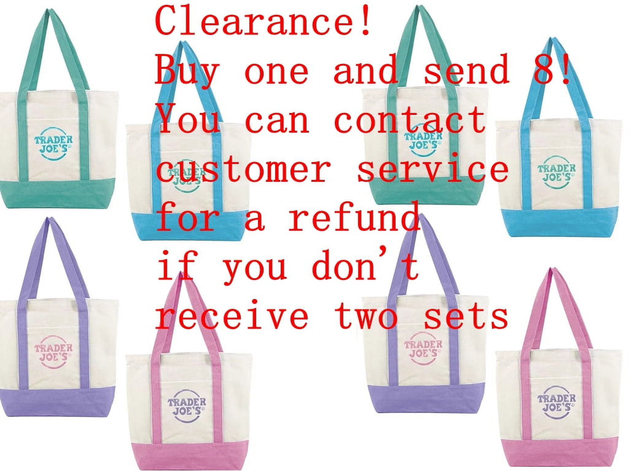Trader Joe s Mini Canvas Tote Bags Pastel 2025 LIMITED EDITION Single ...
