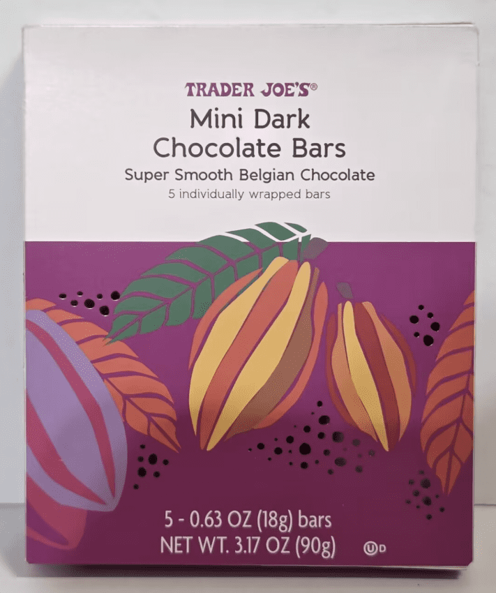 Trader Joe's Mini Dark Chocolate Bars Super Smooth Belgian Chocolate 3 ...