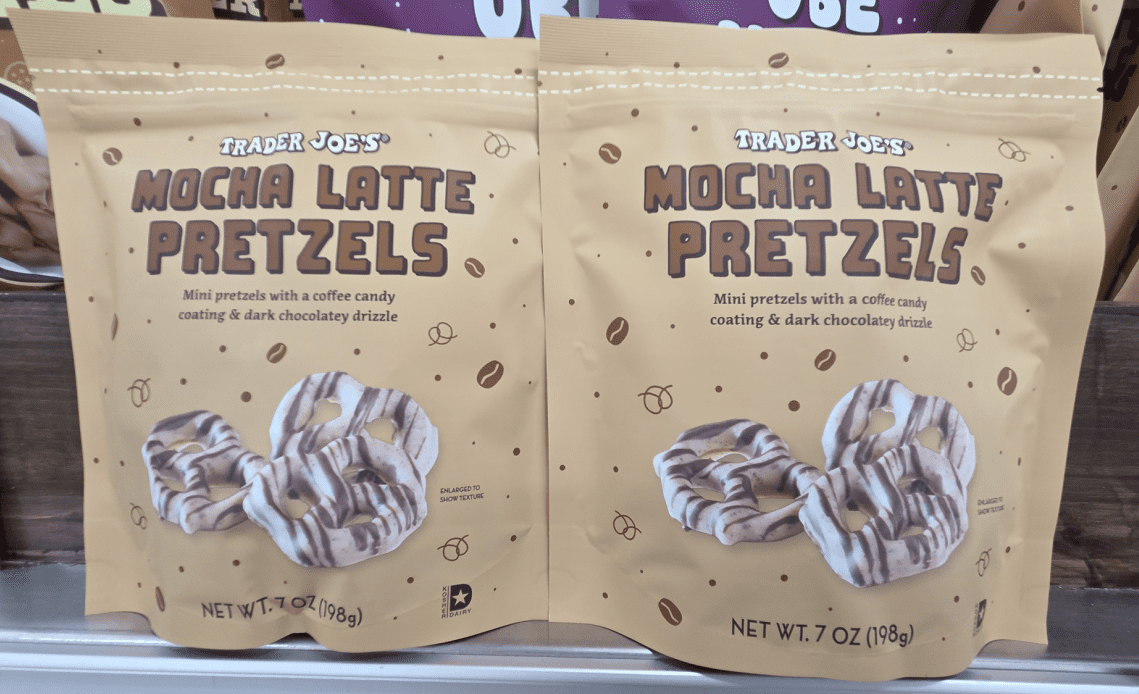 Trader Joe’s Mocha Latte Pretzels 7oz 198g (2 Bags) - Walmart.com
