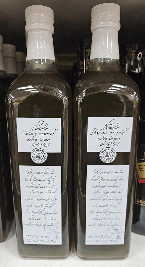 Trader Joe's Novello Italian Reserve Extra Virgin Olive Oil 33.8fl oz ...