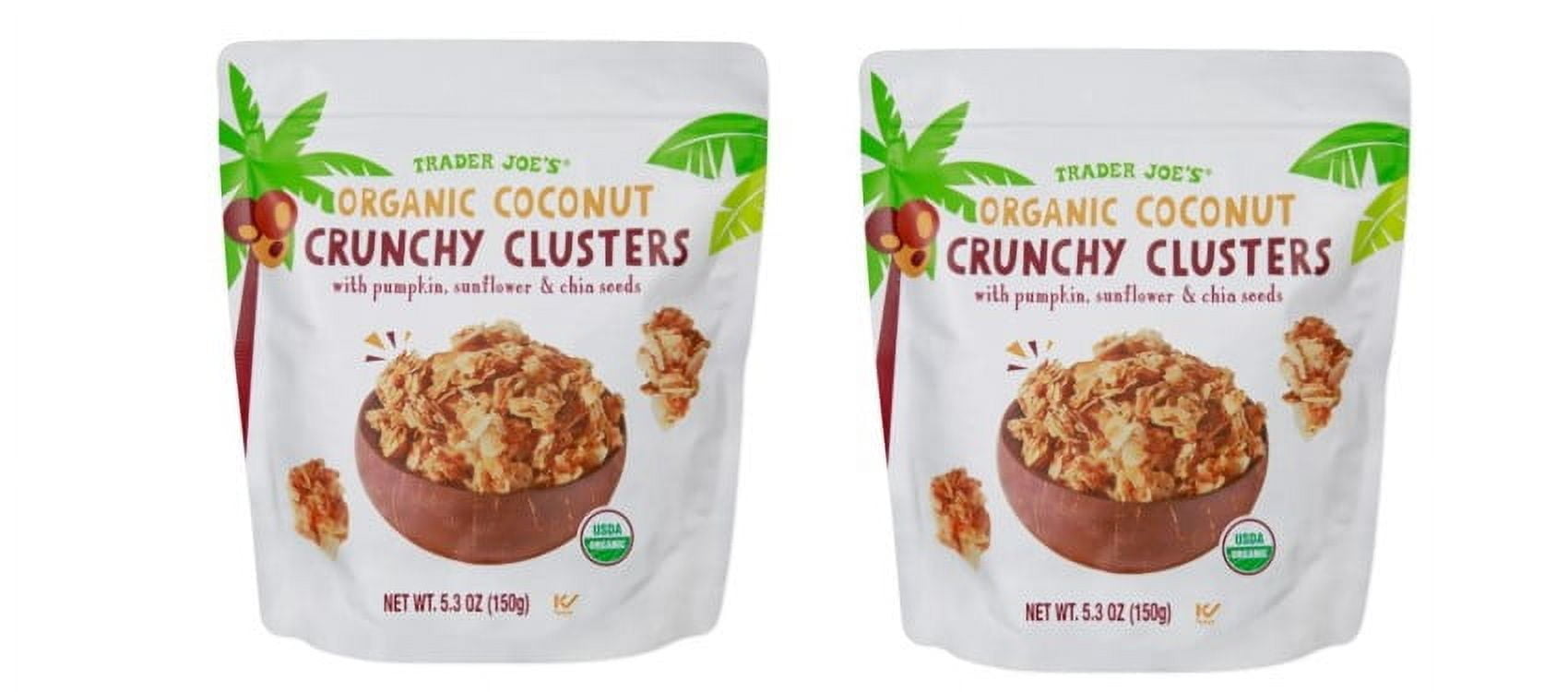 Trader Joe's Organic Coconut Crunchy Clusters, 5.3 oz, 2 Count - Walmart.com