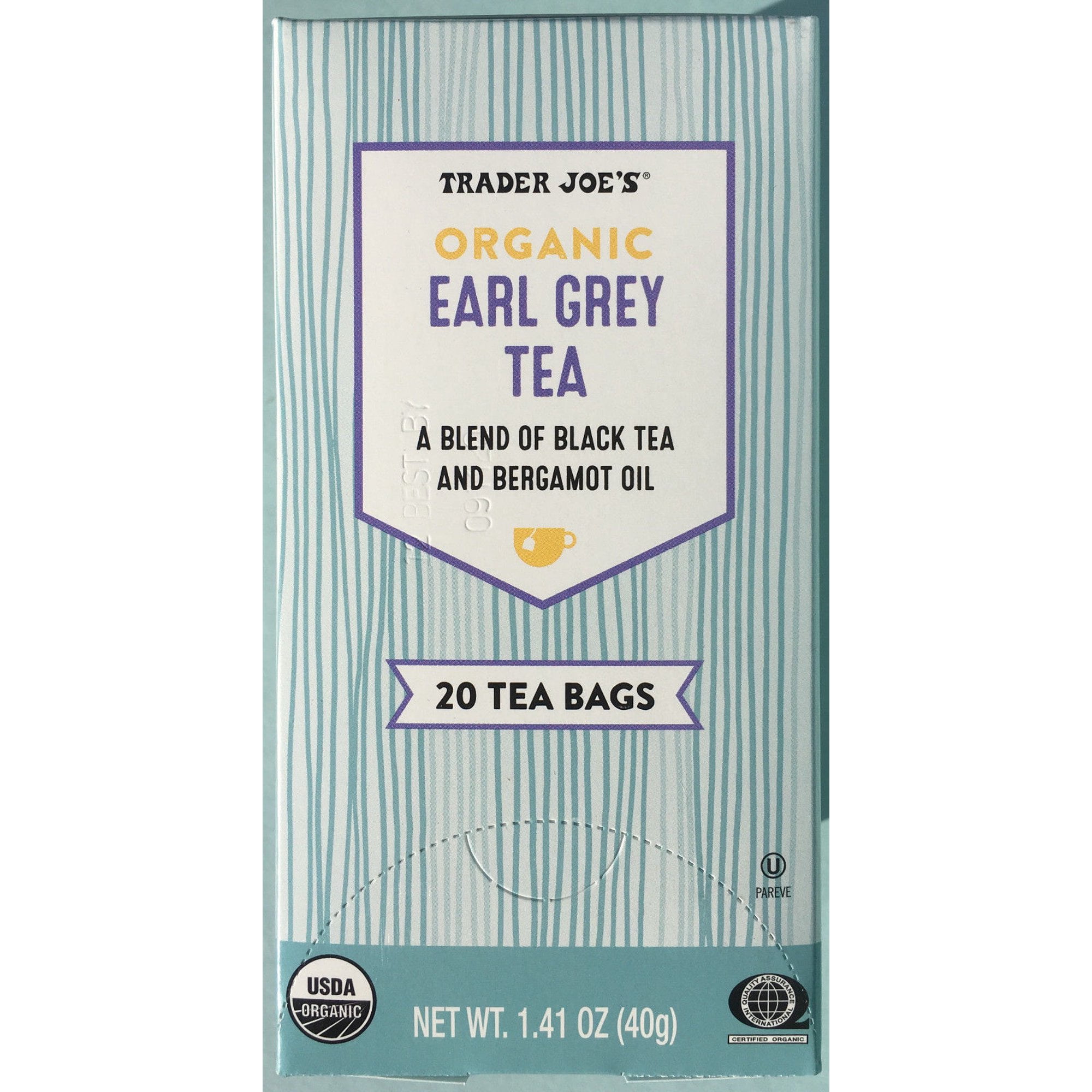 Trader Joe's Organic Earl Grey Tea, 20 Bags - Walmart.com