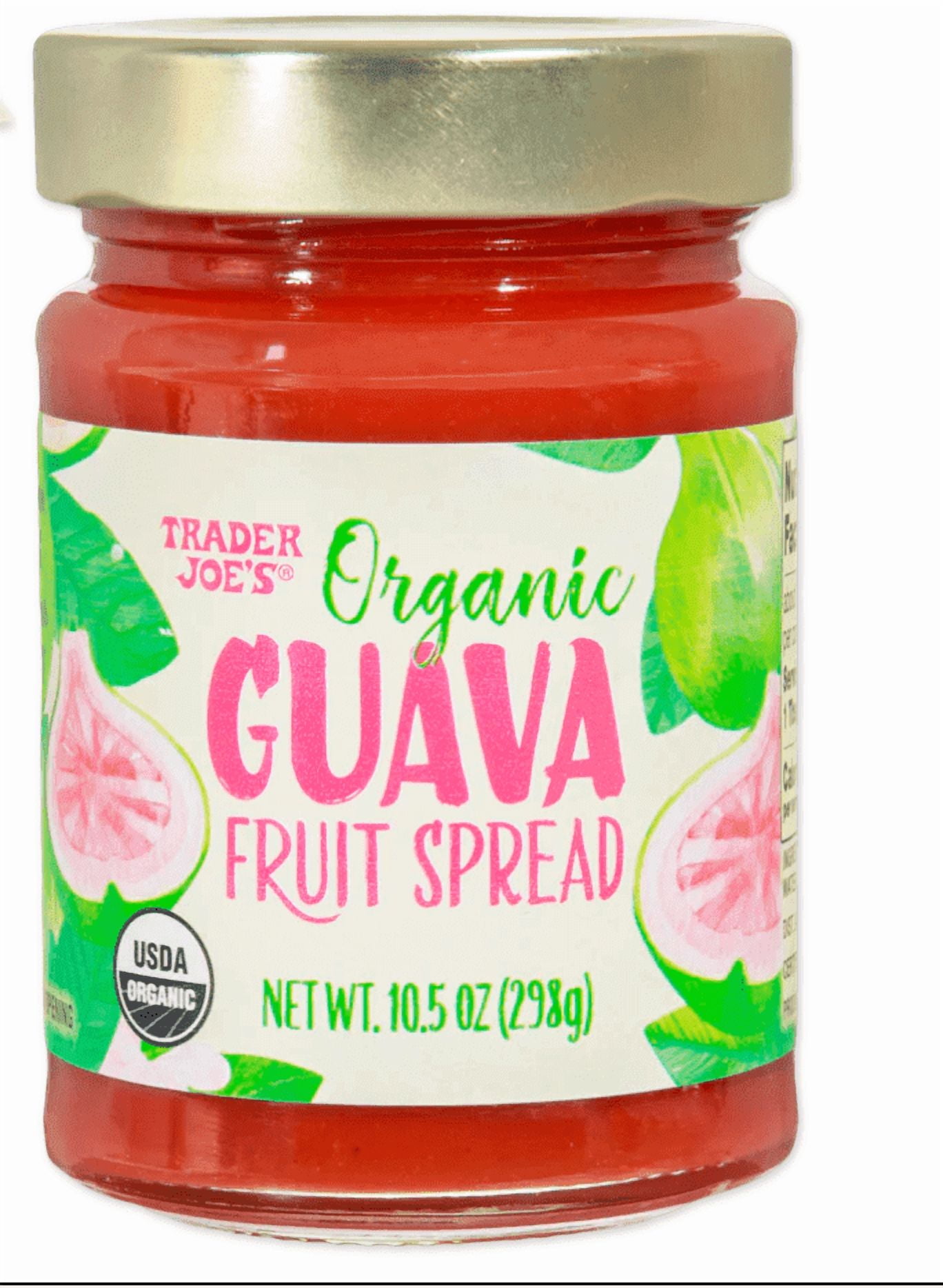 Trader Joe's Organic Guava Fruit Spread, Semi-Sweet Tropical Flavor ...