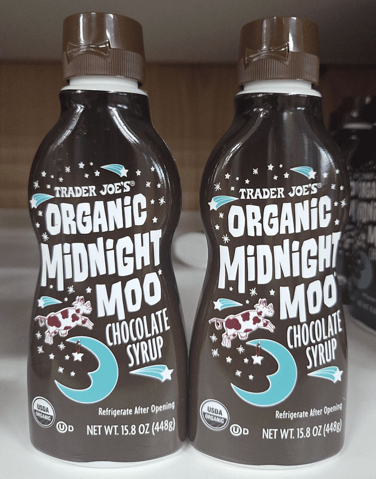 Trader Joe’s Organic Midnight Moo Chocolate 15.8oz 448g (2 Bottles ...