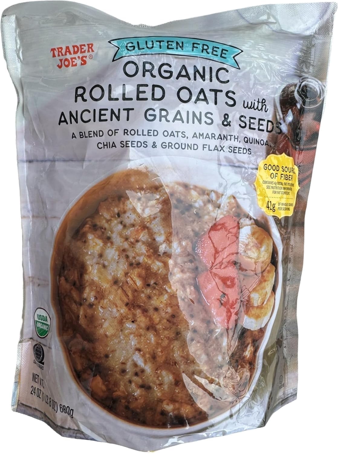 Trader Joe's, Organic Rolled Oats, 24 oz, Gluten Free - Walmart.com