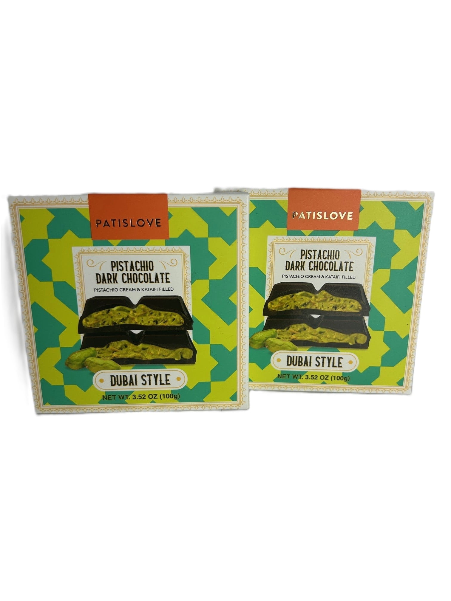 Trader Joe's Patislove, Pistachio Dark Chocolate, 3.52 oz, Pack of 2 ...