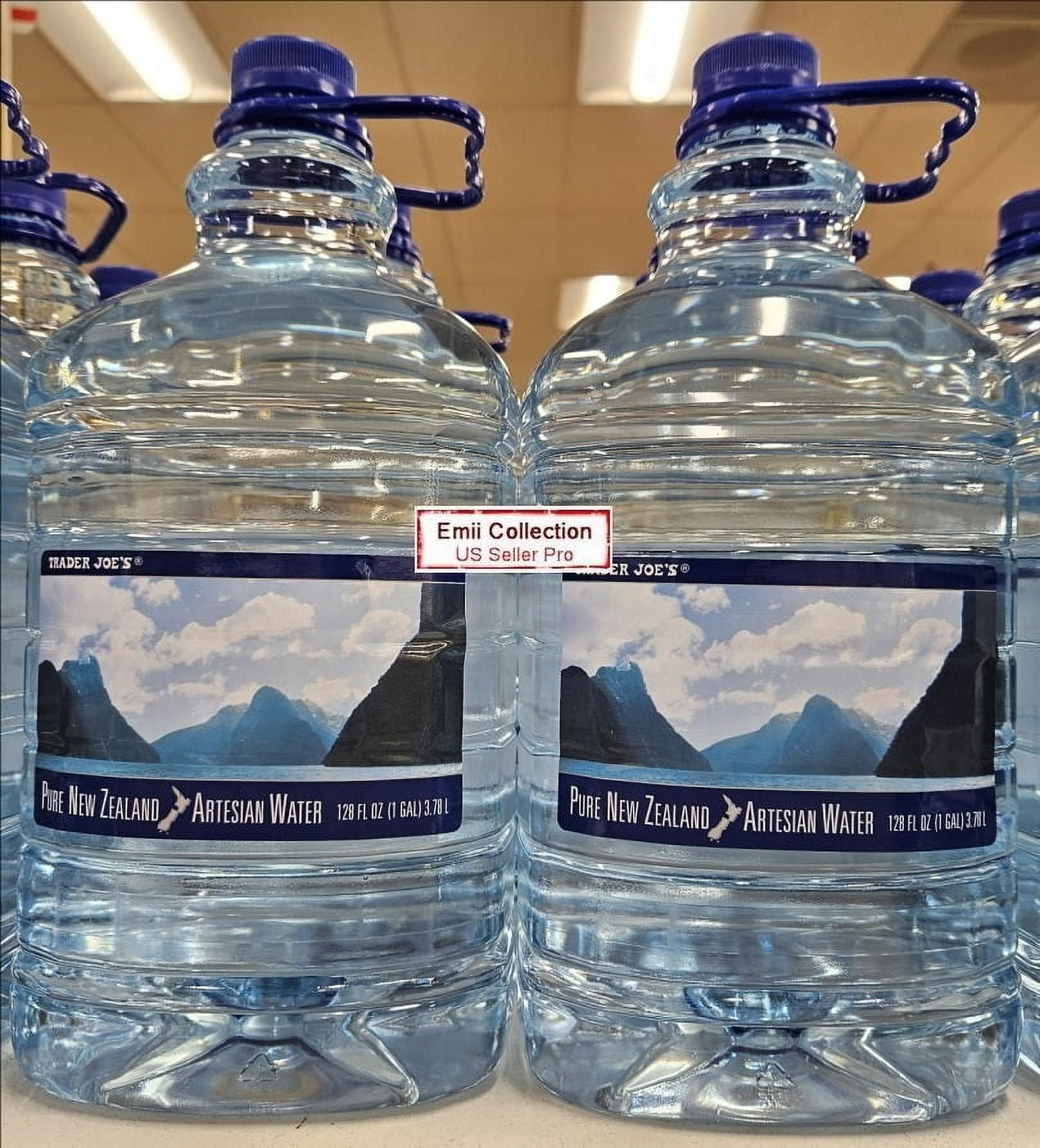 Trader Joe’s Pure New Zealand Artesian Water 128fl oz 3.78L (2 Tubes ...