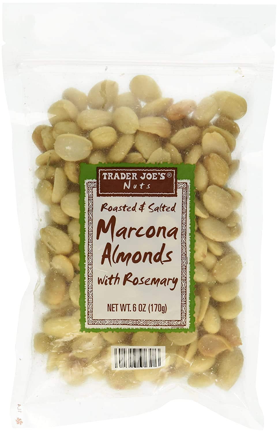 Trader Joe`s Roasted and Salted Marcona Almonds with Rosemary Net Wt ...