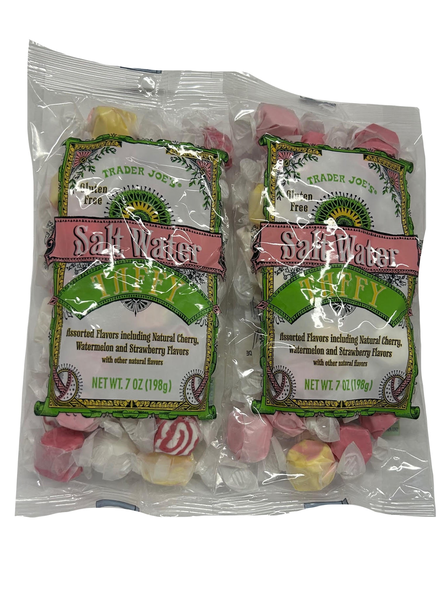 Trader Joe's Salt Water Taffy Candy – Gluten Free, Assorted Flavors – 7 ...