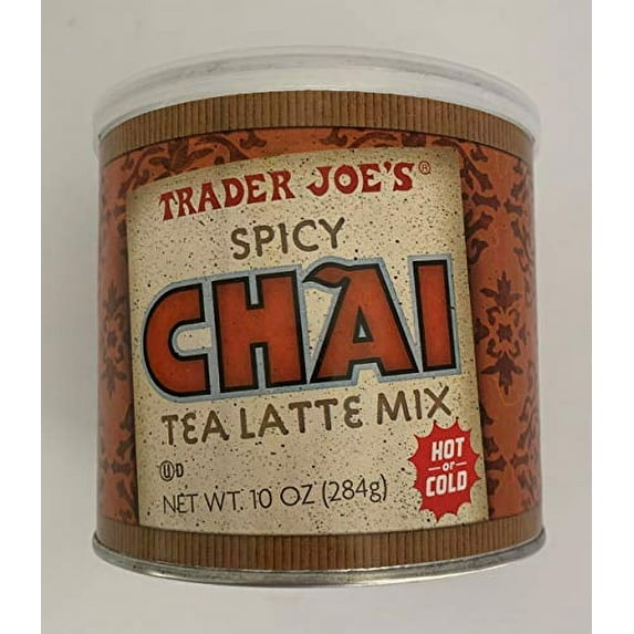 Trader Joe's Flavorful Spicy Chai Tea Latte Mix with Hot Spice, 10oz ...