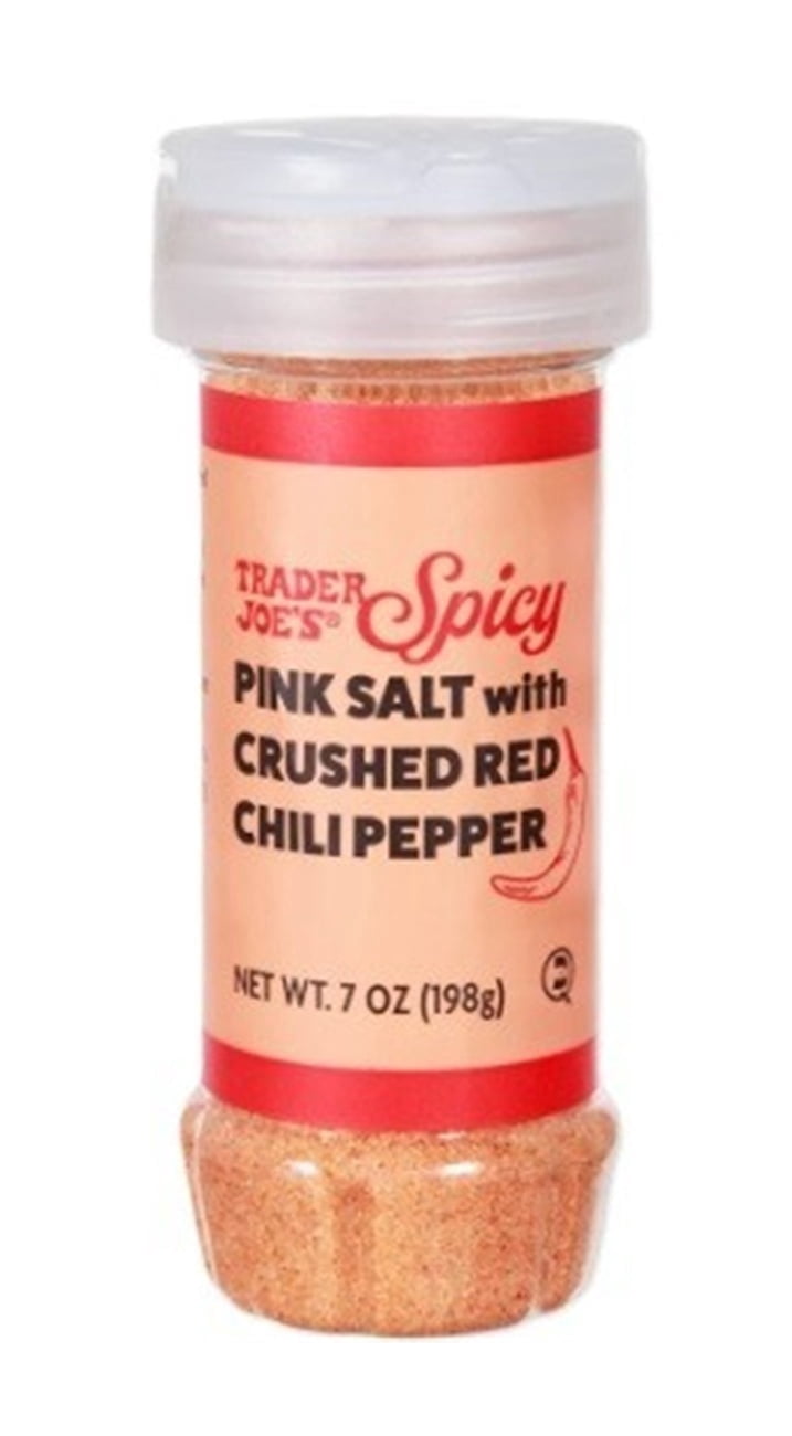 Trader Joe's Spicy Pink Salt with Crushed Red Chili Pepper 7oz, Pack of ...