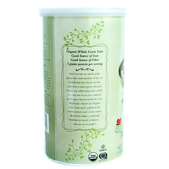 Trader Joe's Steel AJH3 Cut Organic Oats 30 oz - Walmart.com
