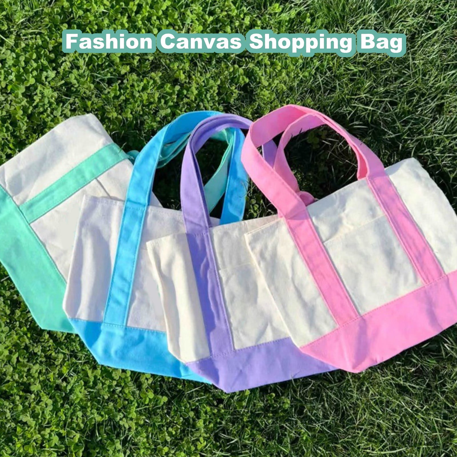 Trader Joe's Tote Bags Mini Tote Bag Pastel 2025 Trader Large Tote Bag ...