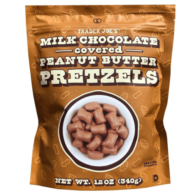 Trader Joe'ssss Milk Chocolate Covered Peanut Butter Pretzels 12 oz - 2 PACK - Walmart.com