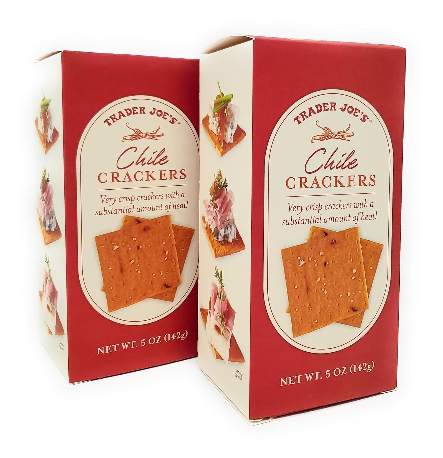 Trader Joes Chile Crackers, Very Crisp Crackers 5 oz/142g (Pack of 2 ...
